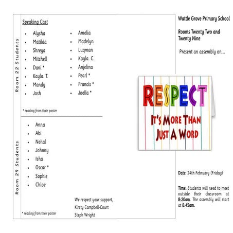 Assembly program for parents | PDF