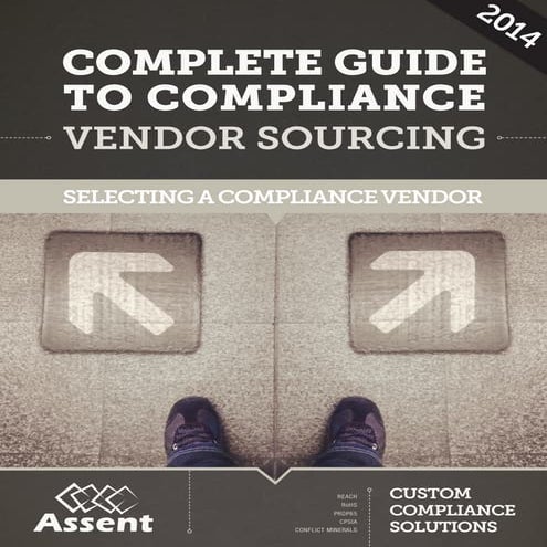 Product Compliance Software Vendor Sourcing Guide | PDF