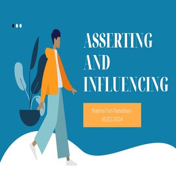 Asserting and influencing | PPT