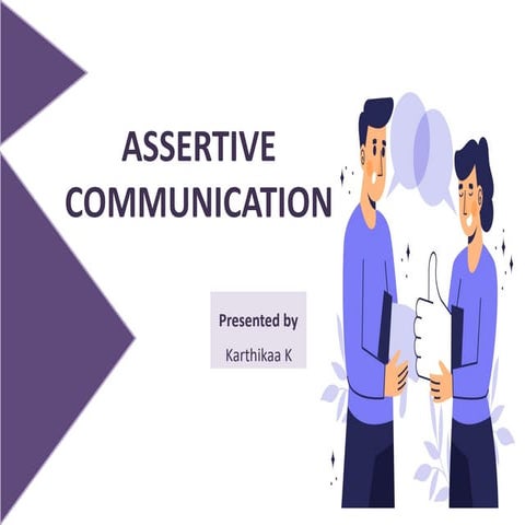 assertive communication presentation ppt | PPTX