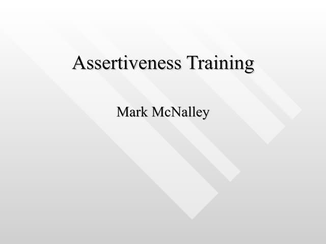 Assertiveness | PPT