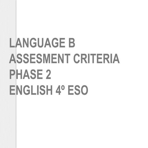 Assessment criteria phase2 | PPT