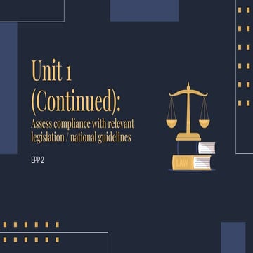 Assess compliance with relevant legislation national guidelines.pdf