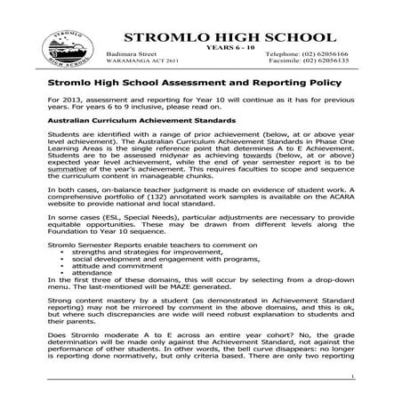 Assessement policy complete | PDF