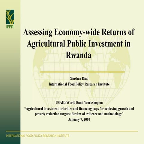 Assessing Economy-wide Returns of Agricultural Public Investment in ...