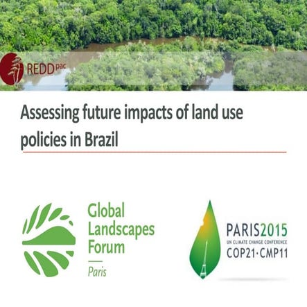 Assessing future impacts of land use policies in brazil | PPT