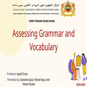 Presentation: Assessing grammar and vocabulary.pptx