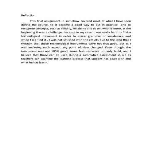 Assessing grammar&vocabulary reflection | DOCX