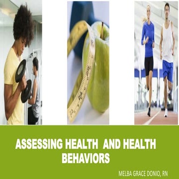 Assessing health and health behaviors | PPTX