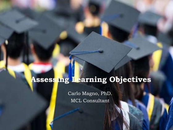 Learning Objectives | PPT | Educational Assessment | Education