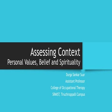 Assessing Personal Context | PPTX