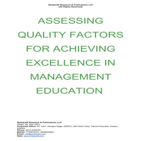 Assessing quality factors for achieving excellence in management [www ...