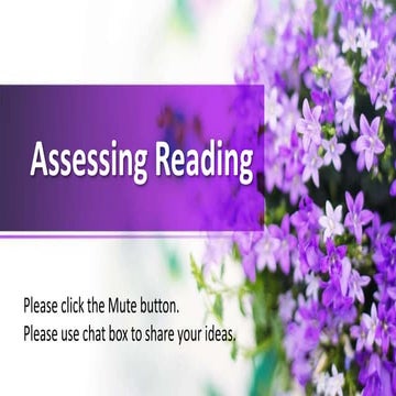 Assessing reading (1) | PPTX