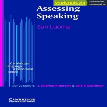 Assessing Speaking Cambridge Language Assessment | PDF