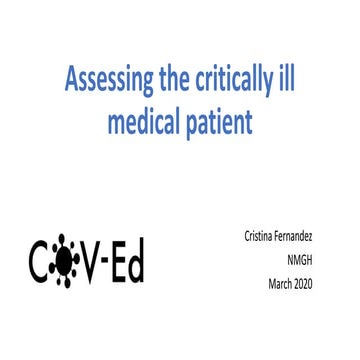 Assessment of critically ill patients | PPTX