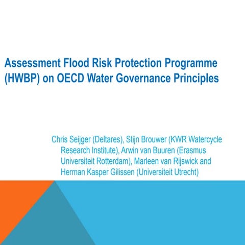 Assessing the Dutch Flood Risk and Delta programmes | PDF