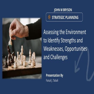 Assessing the Environment to Identify Strength, Weaknesses ...