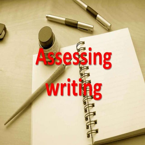 Assessing writing | PPTX | Education