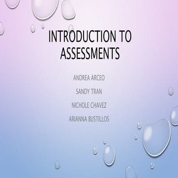 Assessment | PPT