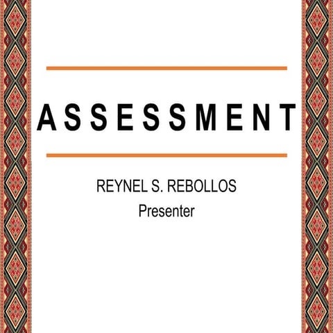 Assessment | PPTX