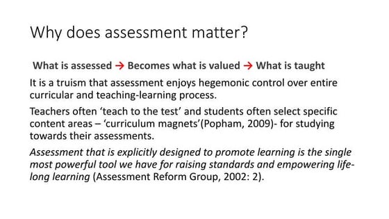 Principles of assessment | PPTX | Educational Assessment | Education