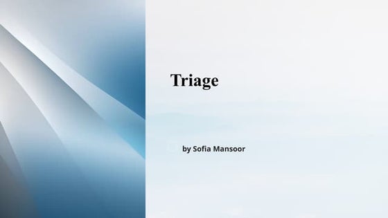 THE CANADIAN TRIAGE.pdf | First Aid | Injuries