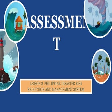 ASSESSMENT-LESSON 8.pptx | Disasters