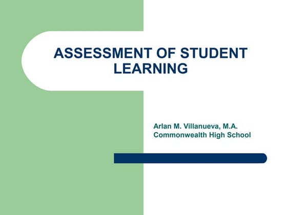 Assessing student learning outcomes | PDF