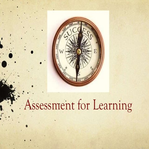 Reflection 5 Assessment for Learning | PPTX