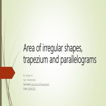 017# areas of common shapes | PPTX