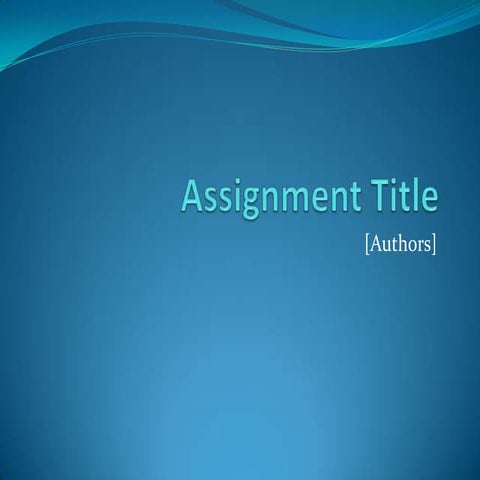 Assessment 2 test slideshow | PPT