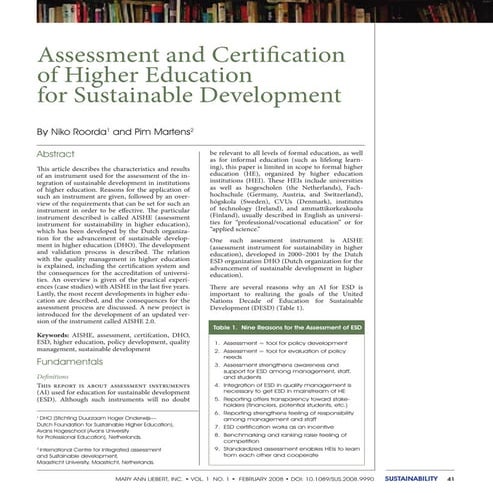 Monitoring and Evaluating Education for Sustainable Development | PDF