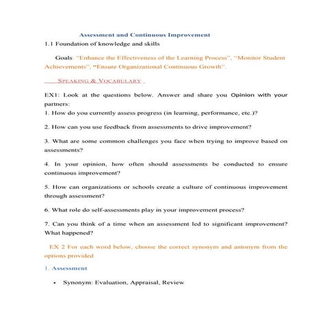 Assessment and Continuous Improvement.docx