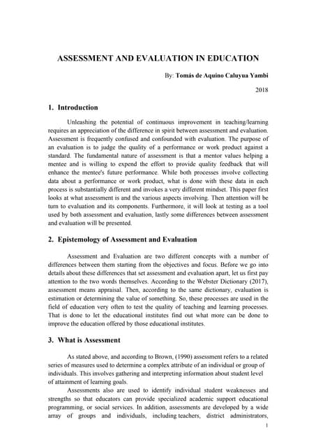 Distinction among measurement, assessment and evaluation | PPTX