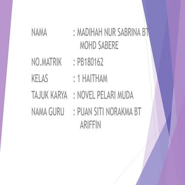Tugasan Kesusasteraan Melayu_Madihah Nur Sabrina | PPT