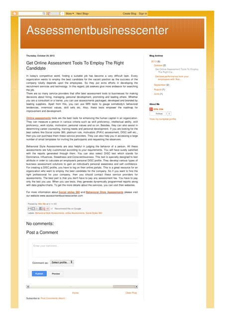 Complete Your Own Career Assessment. | PDF