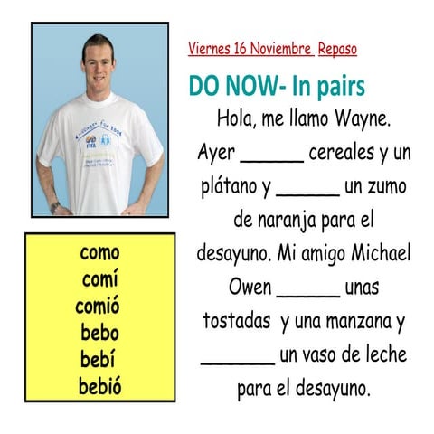 Repaso - La comida y la bebida | PPT