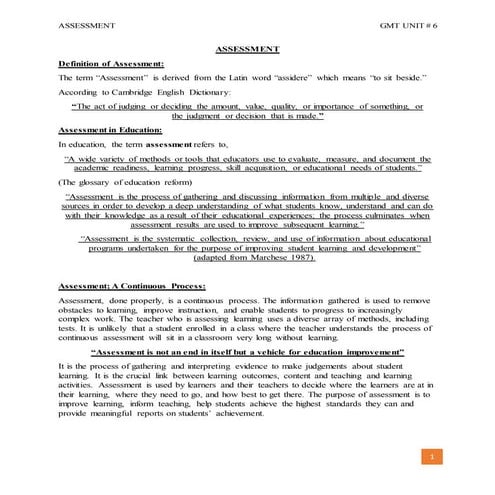 Internal versus external examination | DOCX
