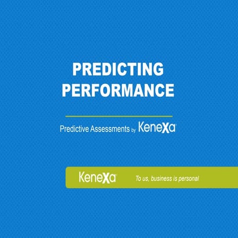 Kenexa Assessment Deck | PPT