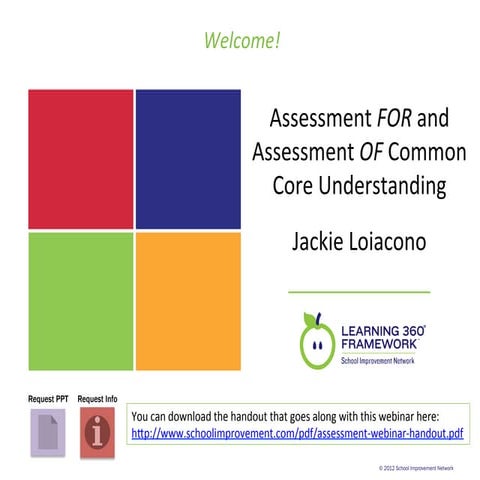 Assessment FOR and Assessment OF Common Core Understanding | PDF