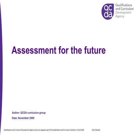 Assessment For The Future Core Presentation | PPT