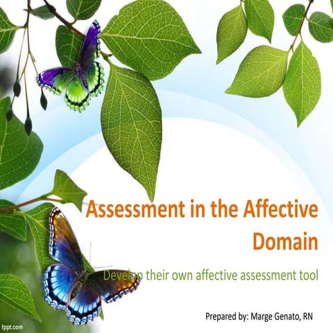Assessment in the Affective Domain - Lesson Plan AP.pptx