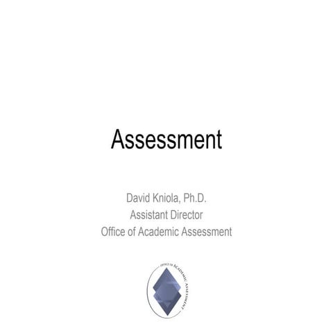 Assessment | PPT | Educational Assessment | Education