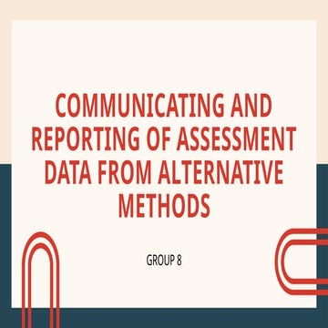 Assessment Learning: Communicating and Reporting of Assessment Data ...