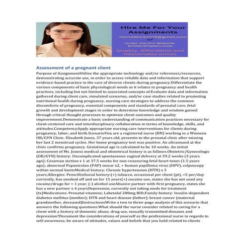 Assignment 1 Application – Comprehensive Patient AssessmentWhen c.docx