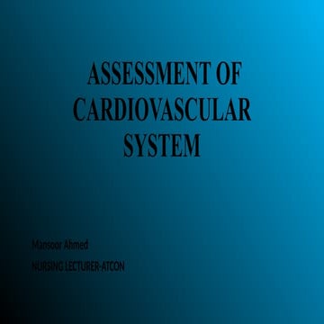 Clinical Examination of CVS | PPTX