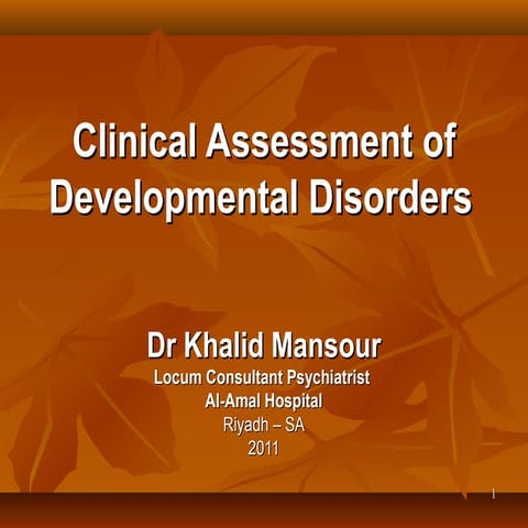 Assessment of dd new 7 | PPT