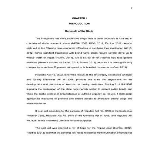 Assessment on the effectiveness of the universally accessible cheaper ...