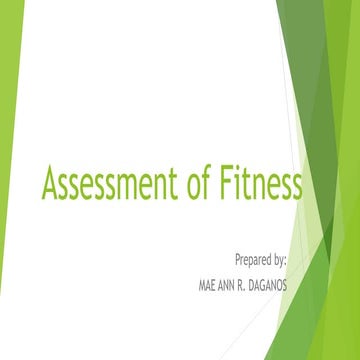Assessment of Fitness-1.pptx | Bodybuilding | Sports