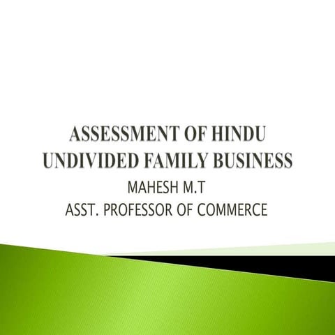 Joint hindu family | PDF